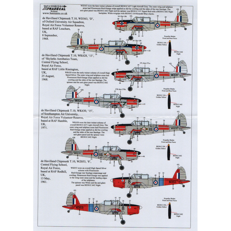 de Havilland Chipmunk In Military Service Collection Pt.4